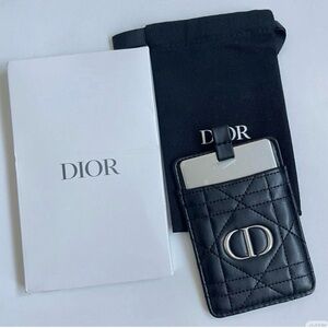 Dior | Accessories | Dior Beauty Black Card Holder With Mirror | Poshmark